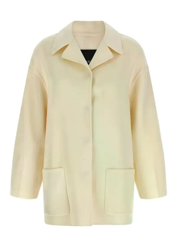 Fabiana Filippi Cashmere Coat With Patch Pockets - Neutrals