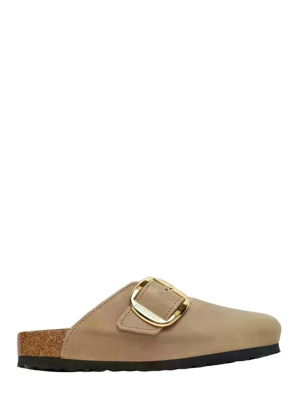 BIRKENSTOCK Boston Suede Mules - Brown