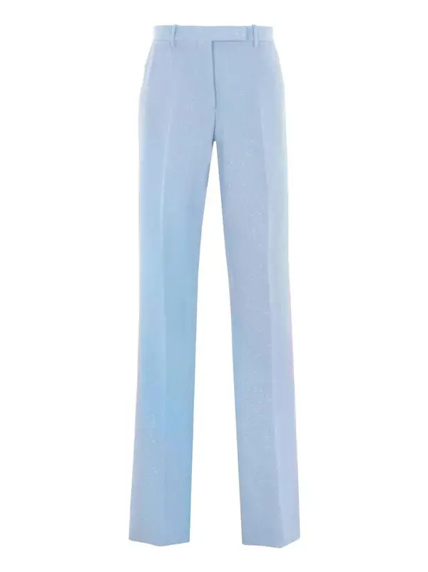TOM FORD Sequin-embellished Straight-leg Trousers - Blue
