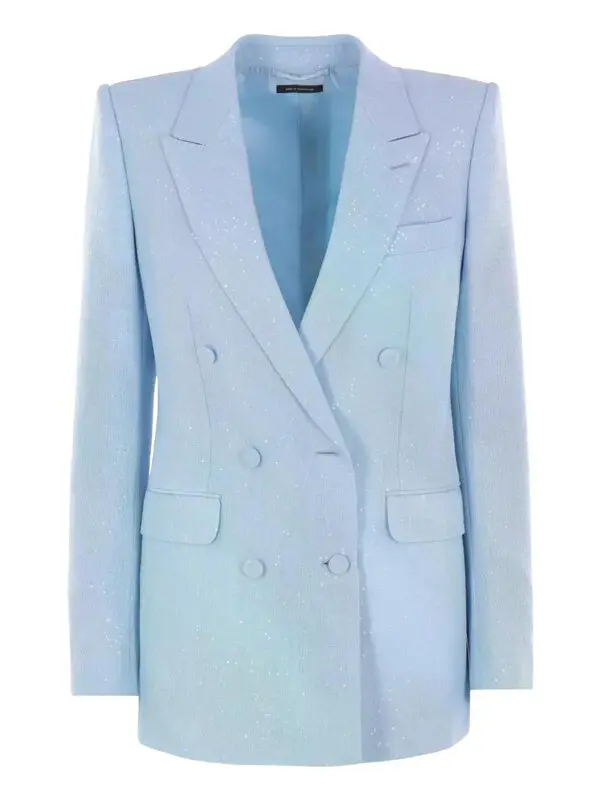 TOM FORD Double-breasted Blazer - Blue