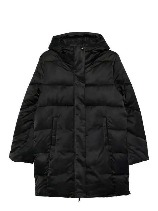 BOSS Hooded Puffer Coat - Black