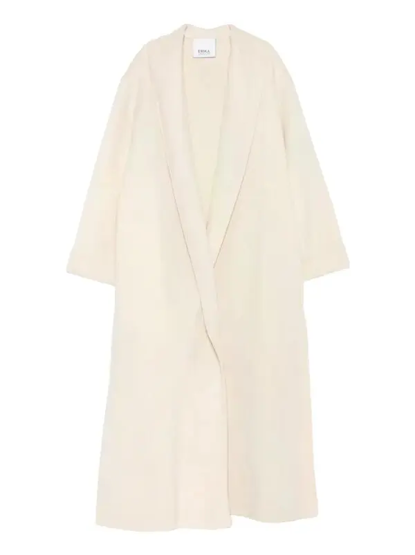 Erika Cavallini Oversized Open-front Coat - Neutrals