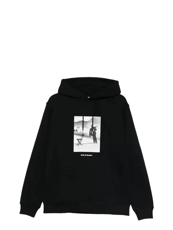 Drole De Monsieur Le Ice Skating Waiter Hoodie - Black