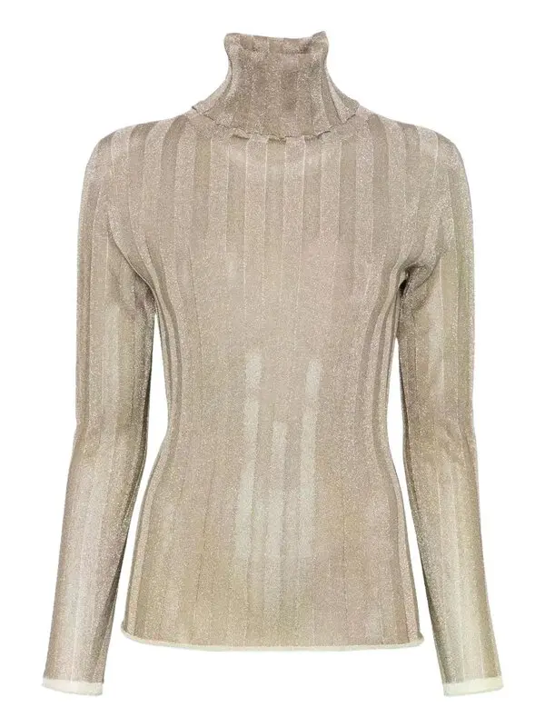 Fabiana Filippi Ribbed Roll-neck Sweater - Neutrals