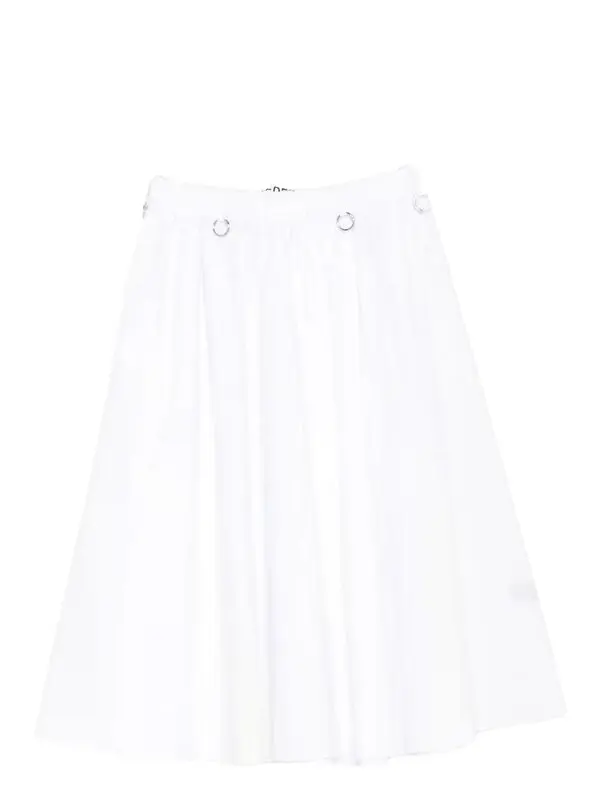 MEDEEA Cotton A-line Skirt - White