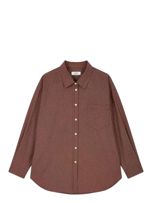 STUDIO TOMBOY Checked Shirt - Brown