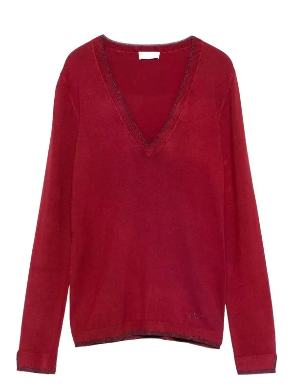 Liu Jo V-neck Sweater - Red