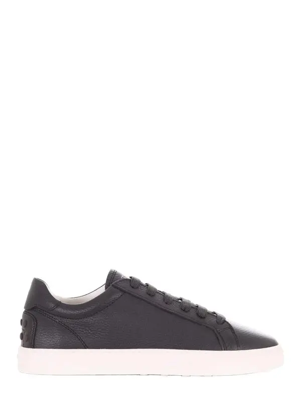 TOD'S Pebbled Leather Sneakers - Brown