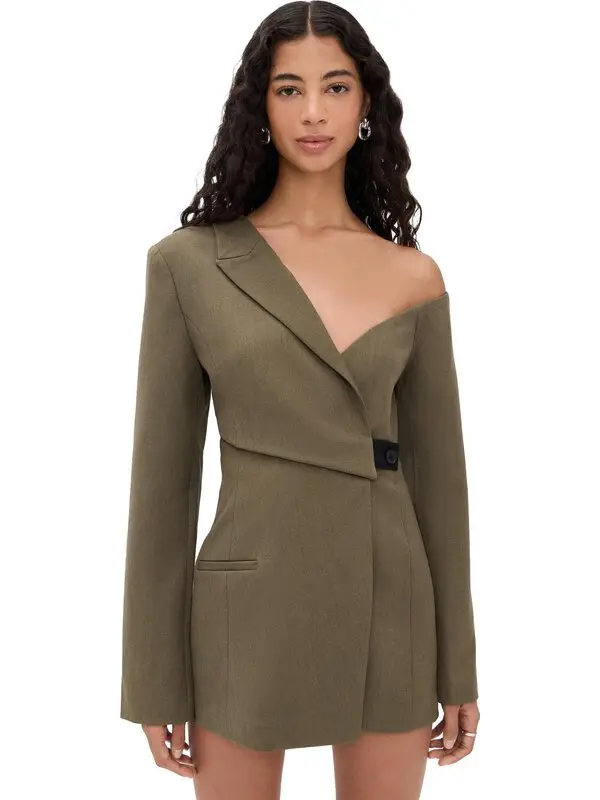 SIR. Sartoria Mini Dress - Chocolate Marle