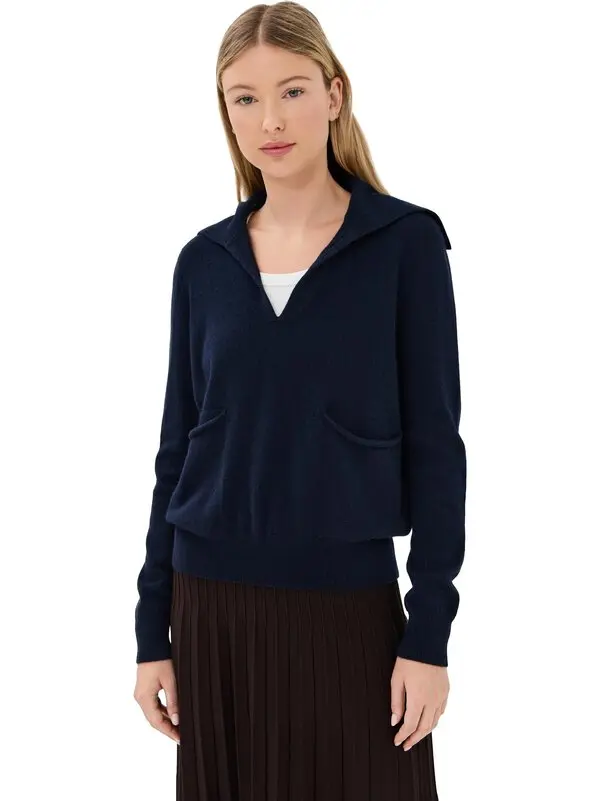 LISA YANG Surie Cashmere Sweater - Navy