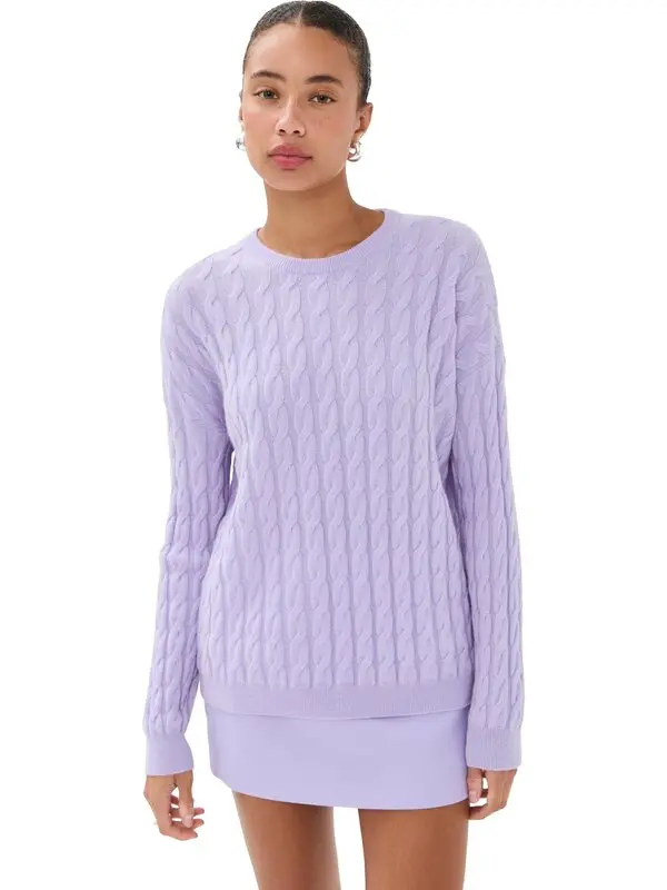 LISA YANG Martinia Cashmere Sweater - Lavender Dew