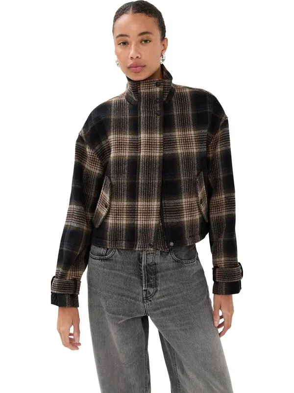 Veronica Beard Bateman Plaid Jacket - Black Multi