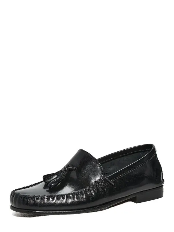 JAMIE HALLER The Tasselo Moc Loafers - Black