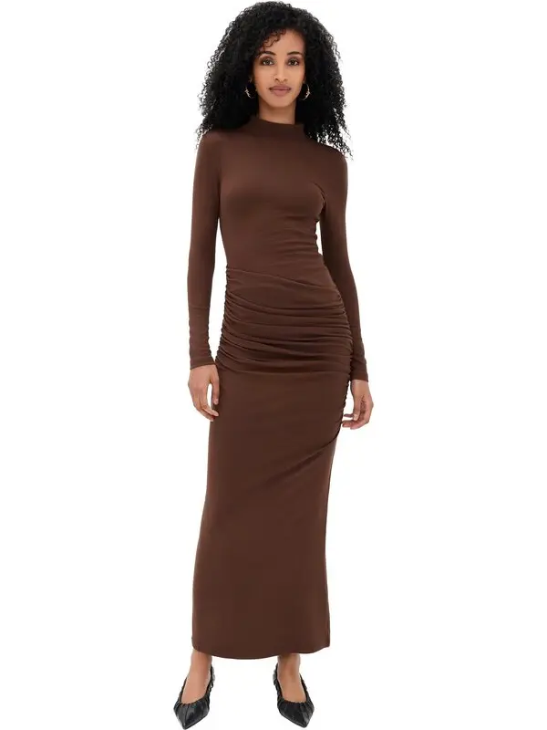 MADISON THE LABEL Russo Maxi Dress - Chocolate