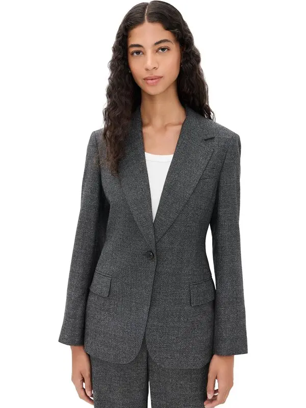 Theory Marled Lynnia Blazer - Pepper Multi