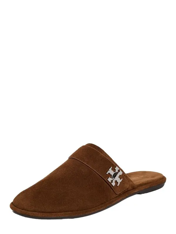 Tory Burch Turnlock Mules - Cognac Brown