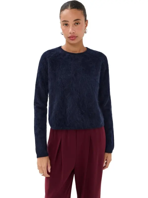 LISA YANG Lexia Cashmere Sweater - Navy Brushed