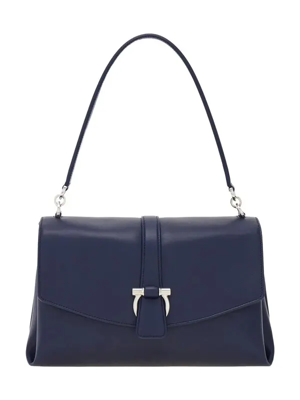 FERRAGAMO Front Flap Handbag - Blue