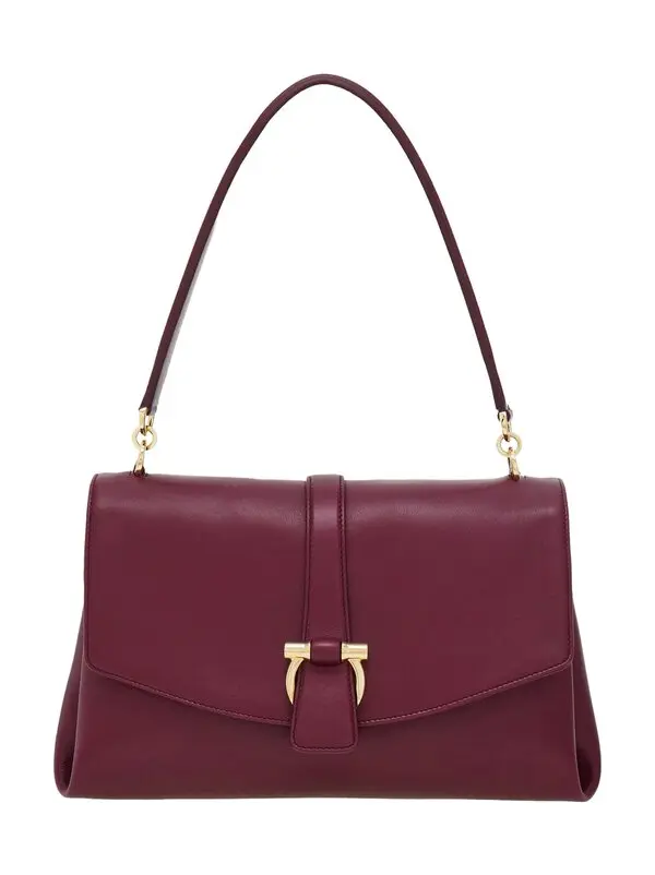 FERRAGAMO Front Flap Handbag - Violet