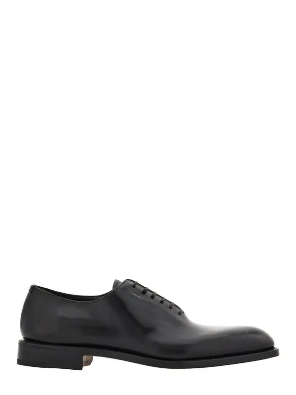 FERRAGAMO Tramezza Oxford Shoe - Black