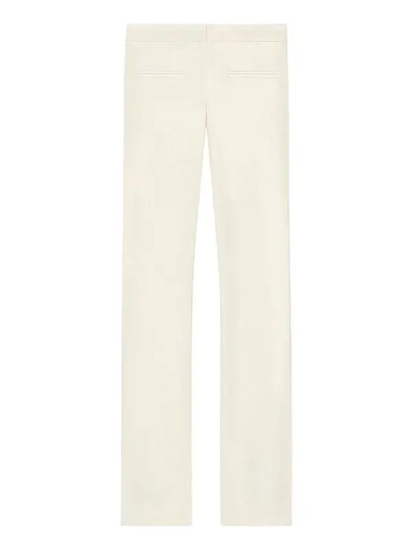 COURREGES Heritage Fluid Crepe Bootcut Pants - Natural