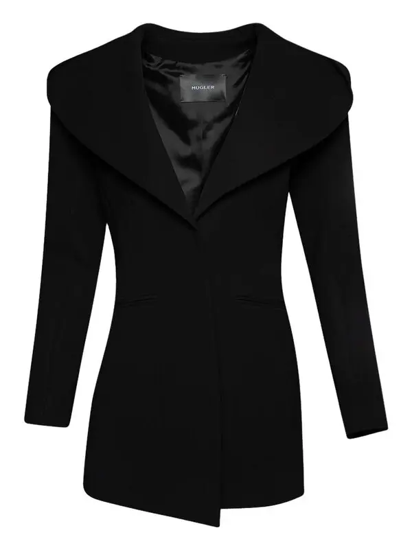 MUGLER Hooded Tailored Jacket - Black