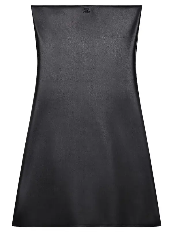 COURRÃ¨GES Bustier Mini Dress - Black