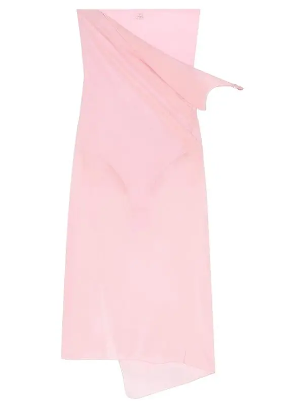 COURREGES Bustier Jersey Dress - Pink