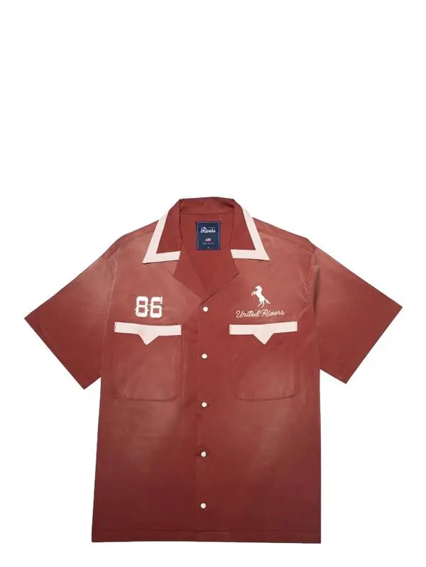 UNITED RIVERS Susquehanna River Bowling Shirt - Red