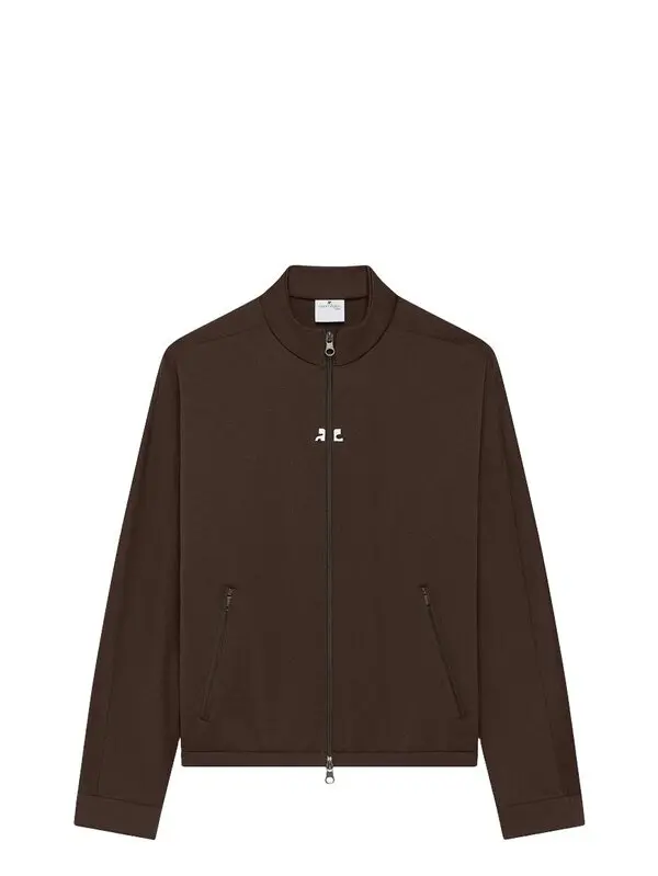 COURRÃ¨GES Interlock Tracksuit Jacket - Brown