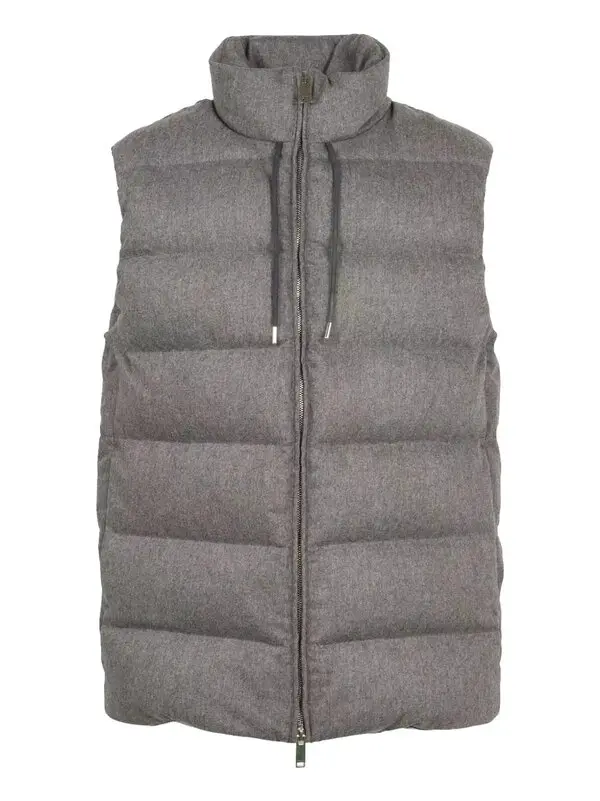 SLOWEAR Zip-up Padded Jacket - Grey
