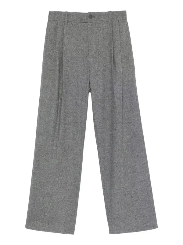 Simkhai Pleated Wide-leg Trousers - Grey