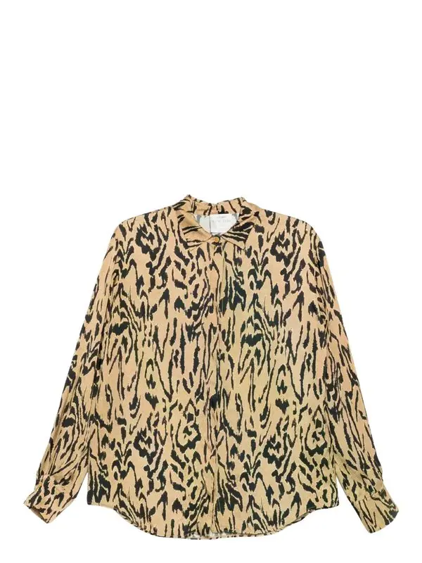 FORTE_FORTE Animal-print Shirt - Neutrals