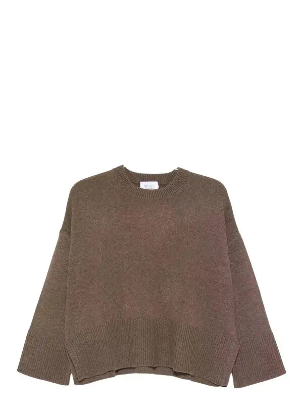 BEYOU Crew Neck Sweater - Brown