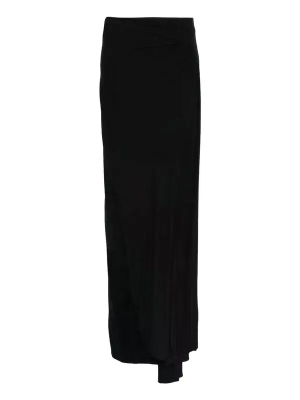 ENTIRE STUDIOS Asymmetric Maxi Skirt - Black