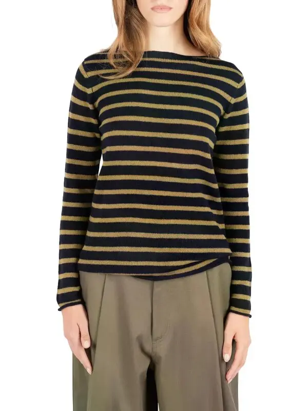 SOCIETE ANONYME Cashmere Striped Sweater - Blue