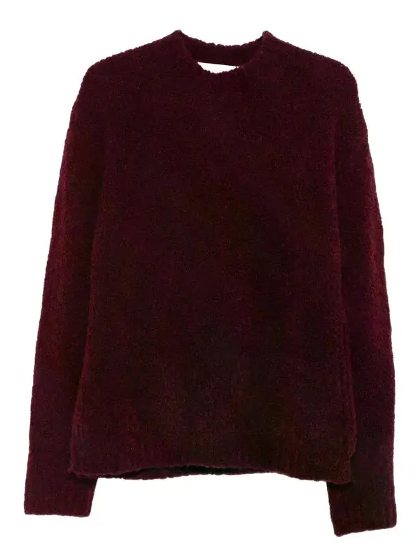 AMARANTO Crew Neck Sweater - Red