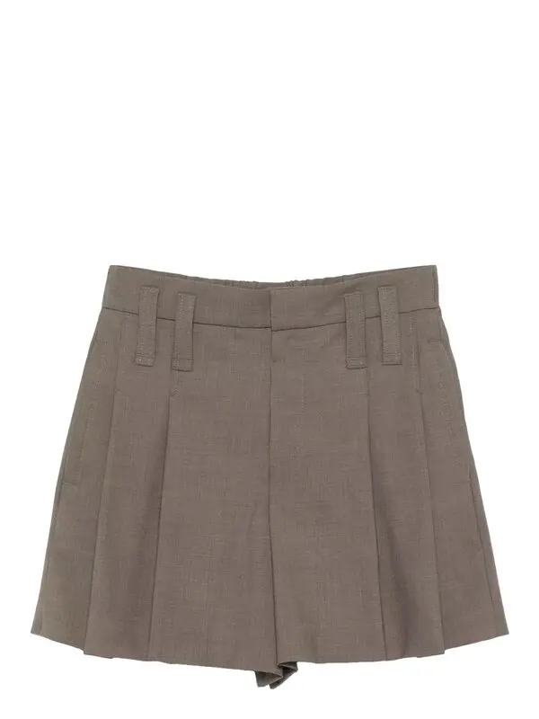 Brunello Cucinelli Pleated Shorts - Grey