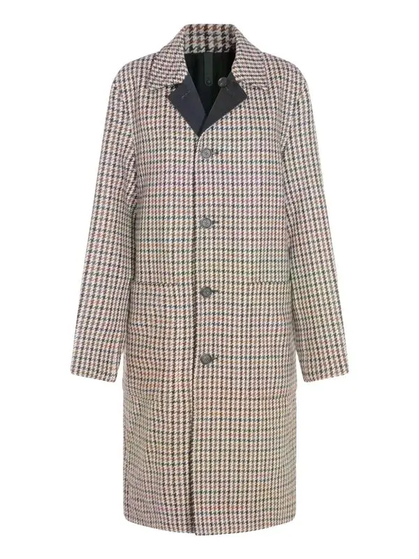 Mackage Houndstooth Pattern Coat - Brown