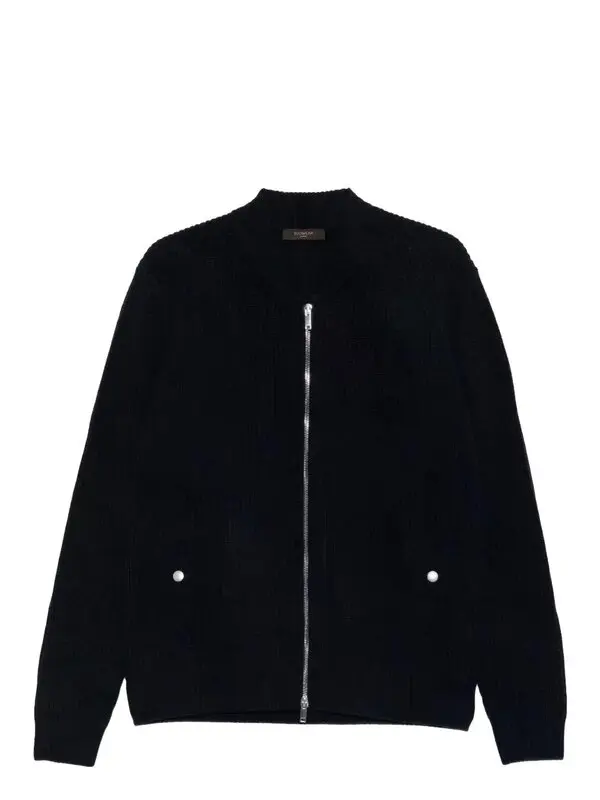 ZANONE Zip-up Knitted Jacket - Blue