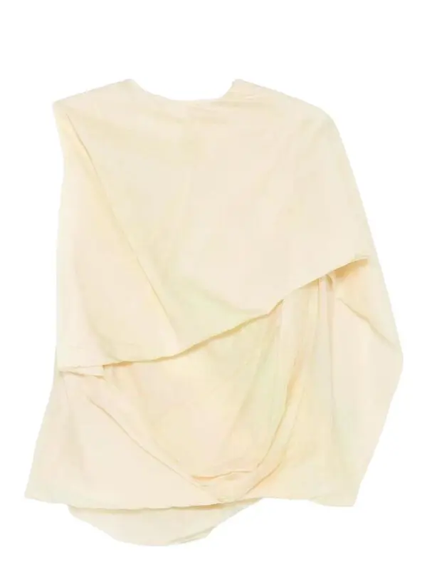 ENTIRE STUDIOS Draped Sleeveless Blouse - Neutrals