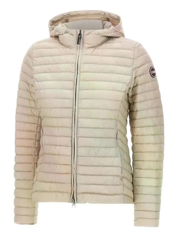 COLMAR Deluxe Quilted Hooded Puffer Jacket - Neutrals
