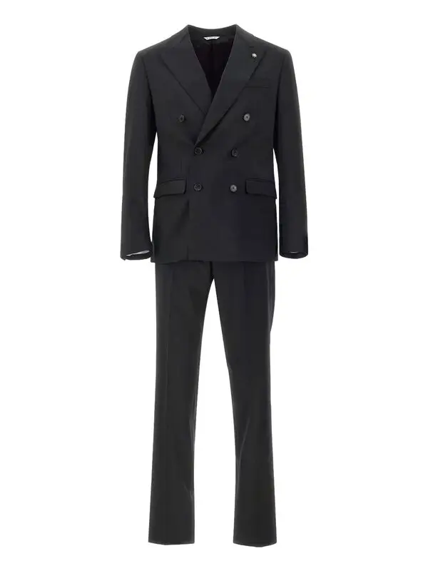 MANUEL RITZ Double-breasted Suit - Black