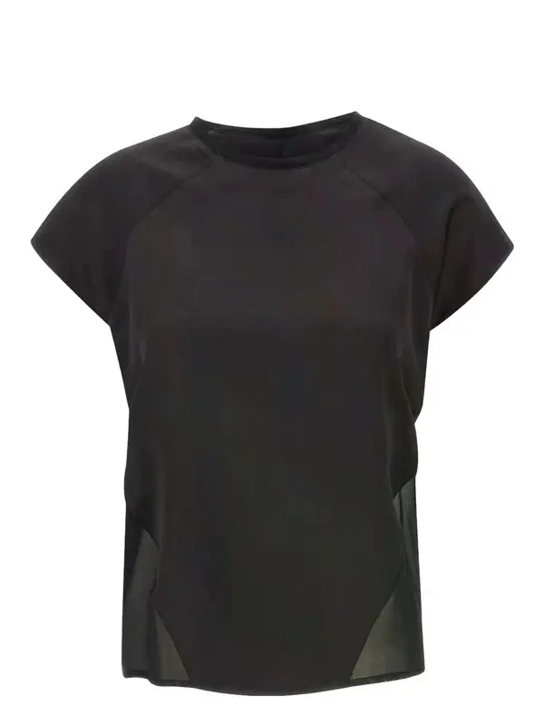 Liu Jo Satin Short-sleeve Top - Black