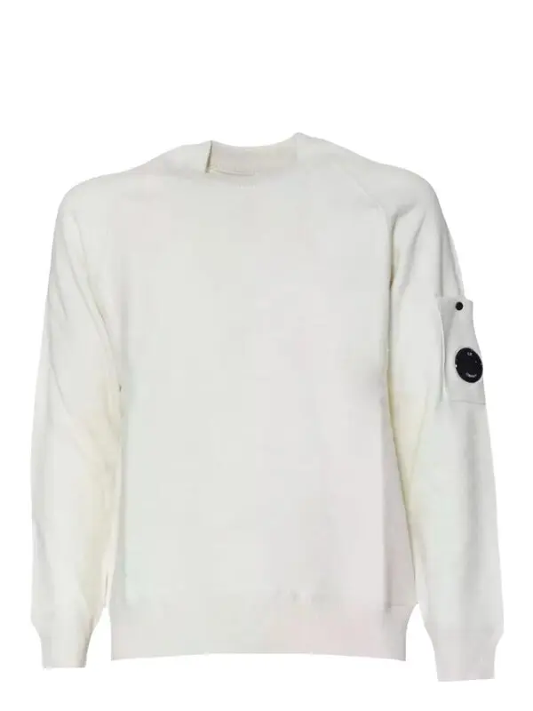 C.P. COMPANY Patch-pocket Sweater - White