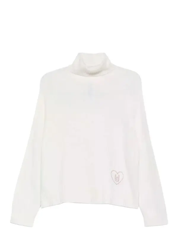 Liu Jo Logo-embellished Jumper - White
