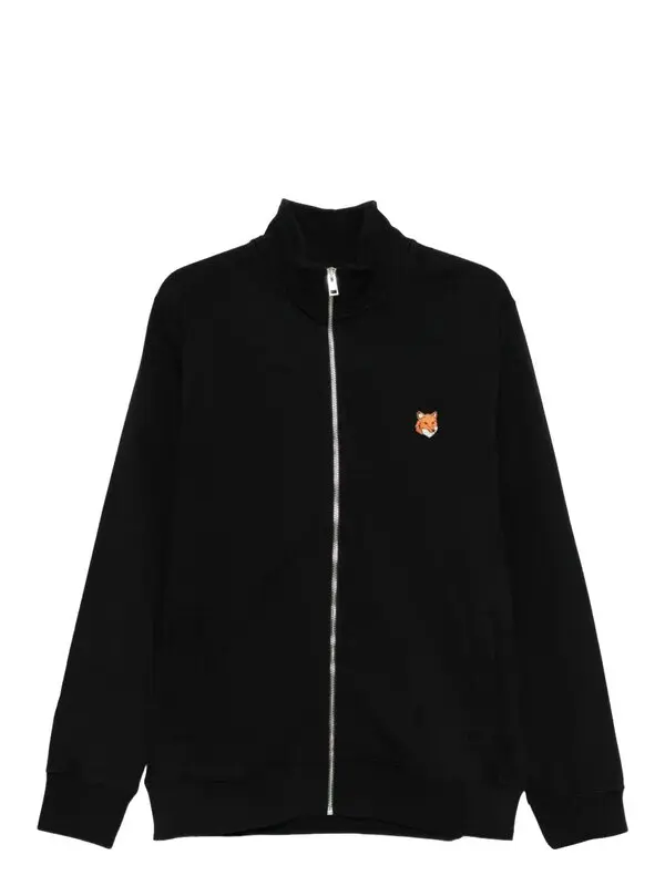Maison Kitsuné Fox-motif Zip Jacket - Black