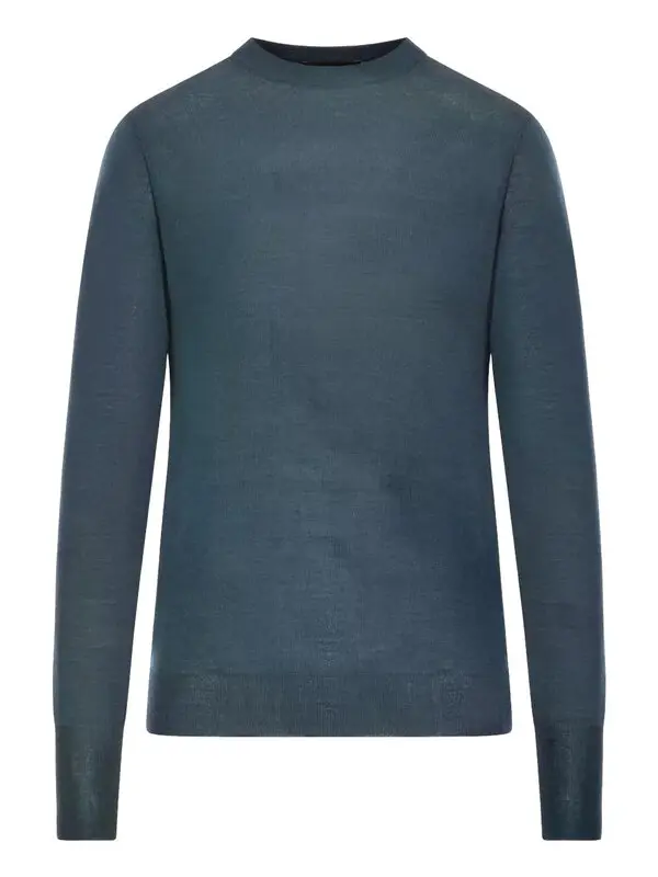 ROBERTO COLLINA Wool Crew Neck Sweater - Green