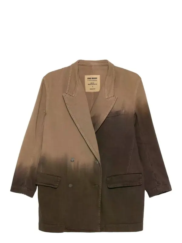 UMA WANG Double-breasted Jacket - Brown