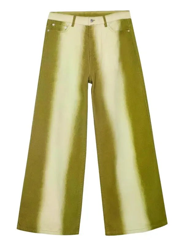 Camper Dip-dye Denim Trousers - Green